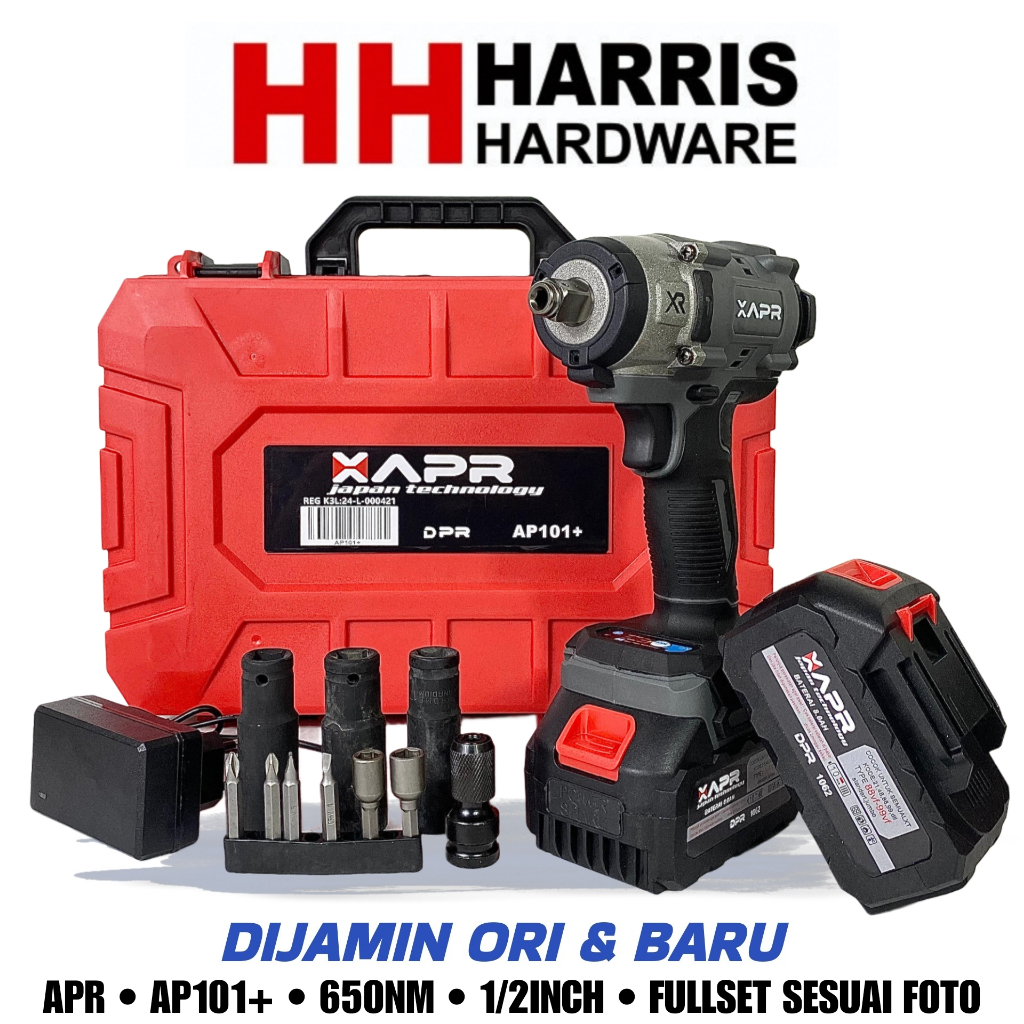 Jual IMPACT WRENCH APR AP101+ PLUS TORSI 6500NM ALAT PEMBUKA BAUT SHOCK ...