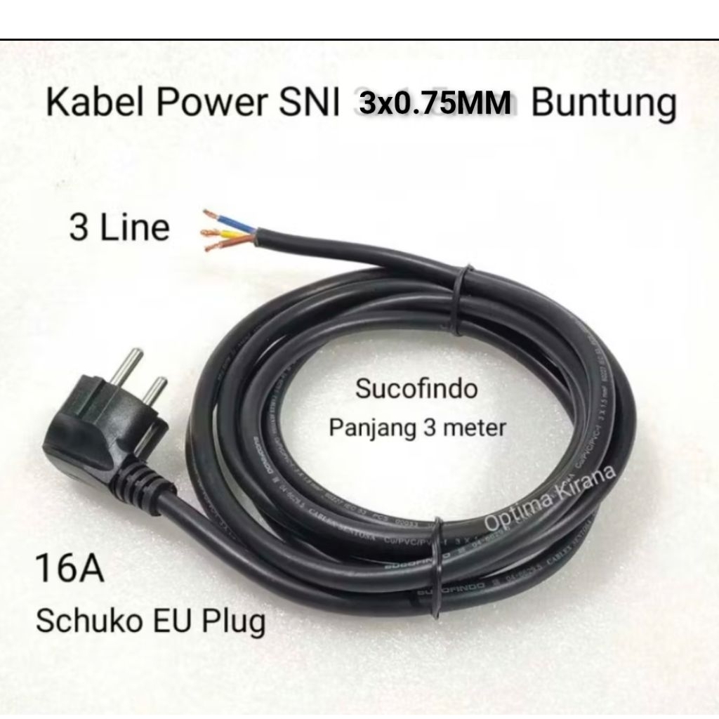 Jual Rakitan Kabel Power Buntung 1.5 Meter 3 5 10 Meter NYMHY SNI ...