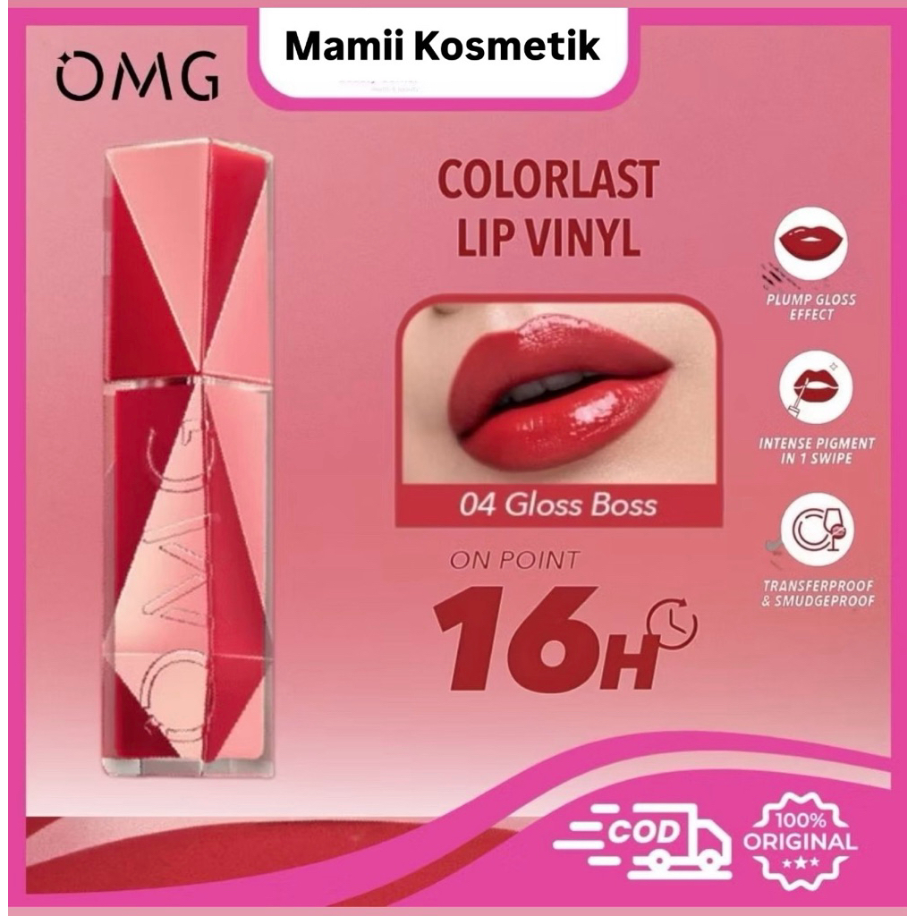 Jual OMG OH MY GLAM Colorlast Lip Vinyl - 2.5 g | Shopee Indonesia