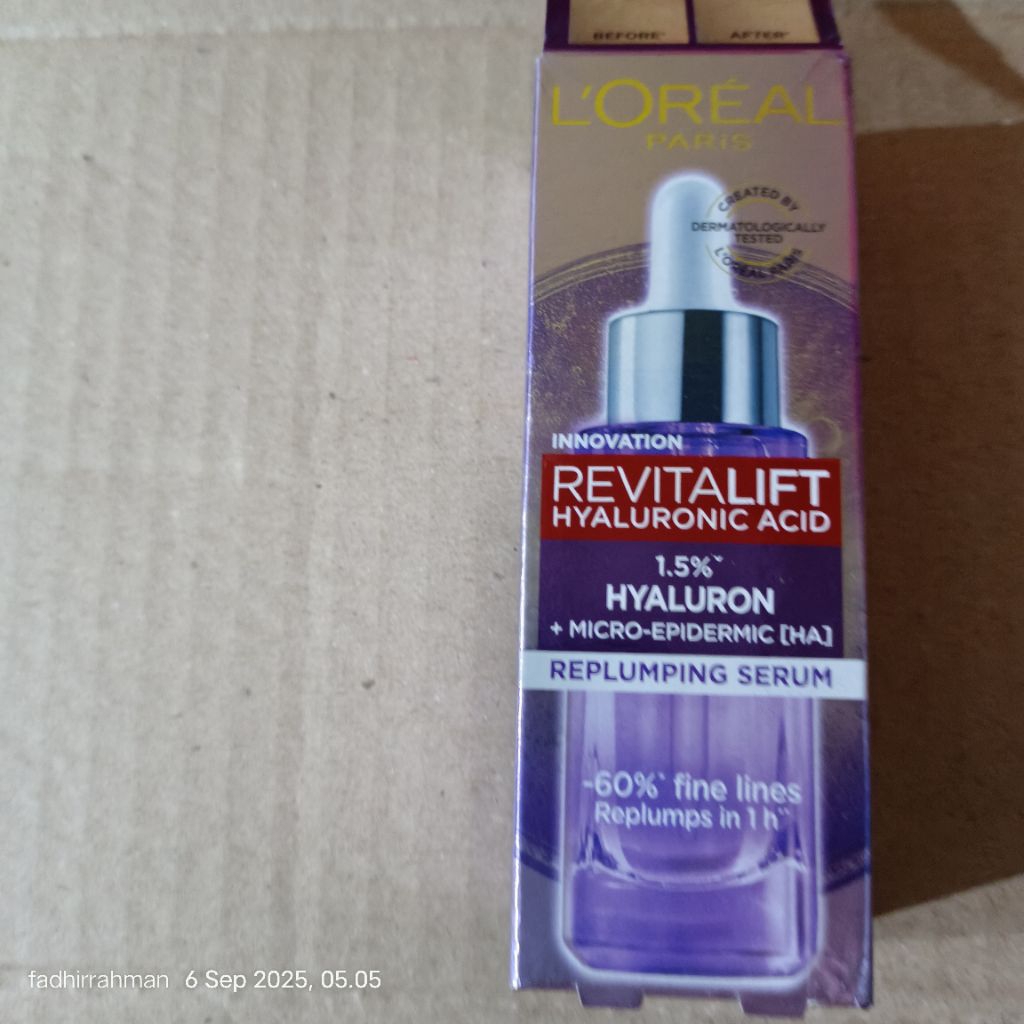 Jual L'Oréal Paris Revitalift 1.5% Hyaluronic Acid Replumping Serum ...