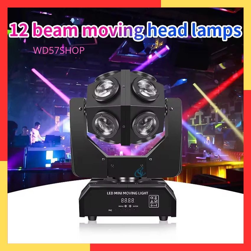 Jual Lampu Disco LED Beam Strobo Moving Head RGBW DMX512 120W Lighting ...