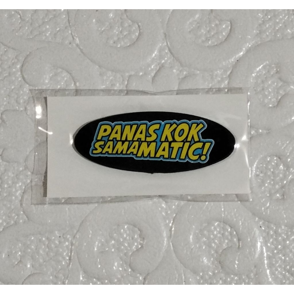 Jual sticker / logo / emblem - Panas Kok Sama Matic | Shopee Indonesia