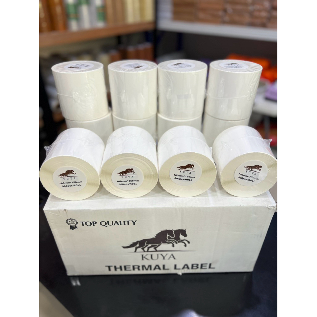 Jual Stiker Thermal KUYA 100mm x 150 mm Roll/lipat @500 lembar | Shopee ...