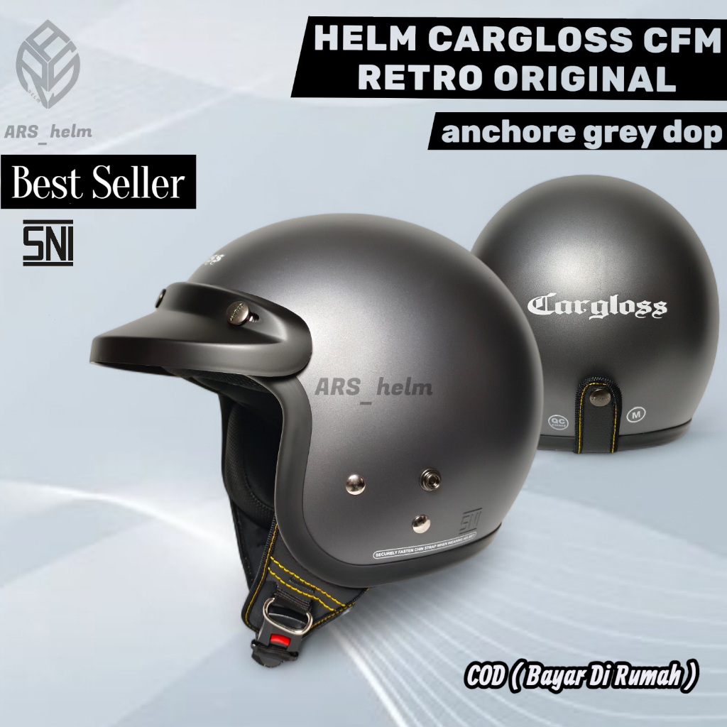 Jual HELM CARGLOSS CFM ORIGINAL SILVER MET 8 DOFF/ SILVER DOFF |HELM ...