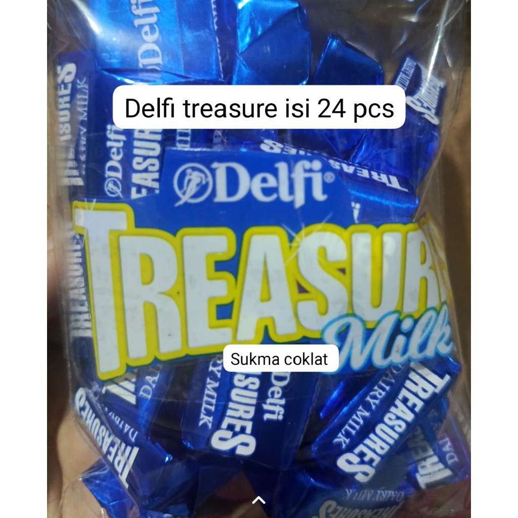 Jual coklat treasure delfi milk 250gr exp juli 2026 | Shopee Indonesia