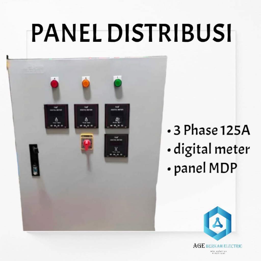 Jual PANEL DISTRIBUSI 3phase 3p 125a DIGITAL METER PANEL MDP | Shopee ...