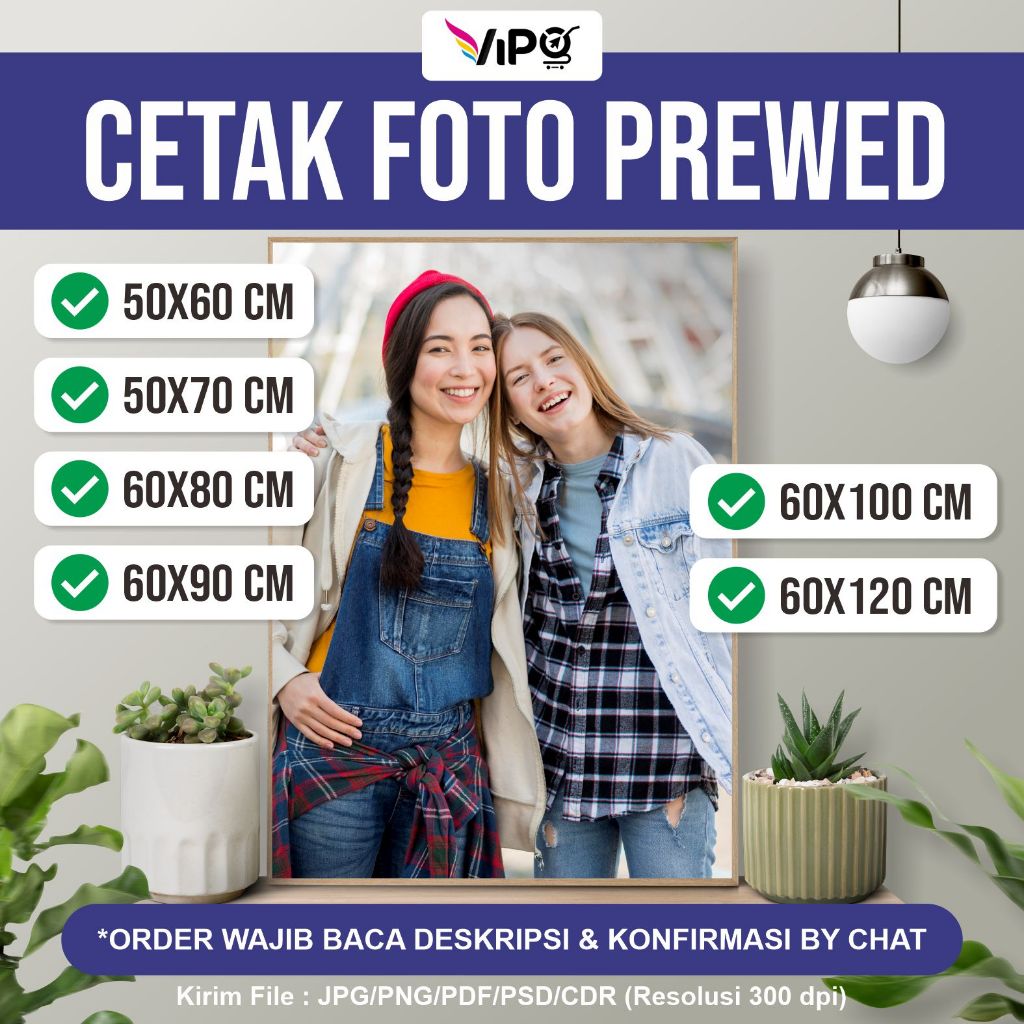 Jual Cetak Foto /Poster / Foto Prewedding Uk Besar ( 50x60 - 60 X 120 ...