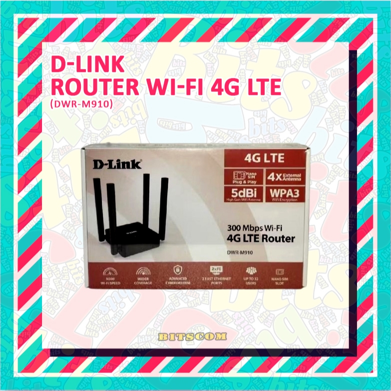 Jual Router Simcard D-link 4G LTE DWR-M910 | Shopee Indonesia
