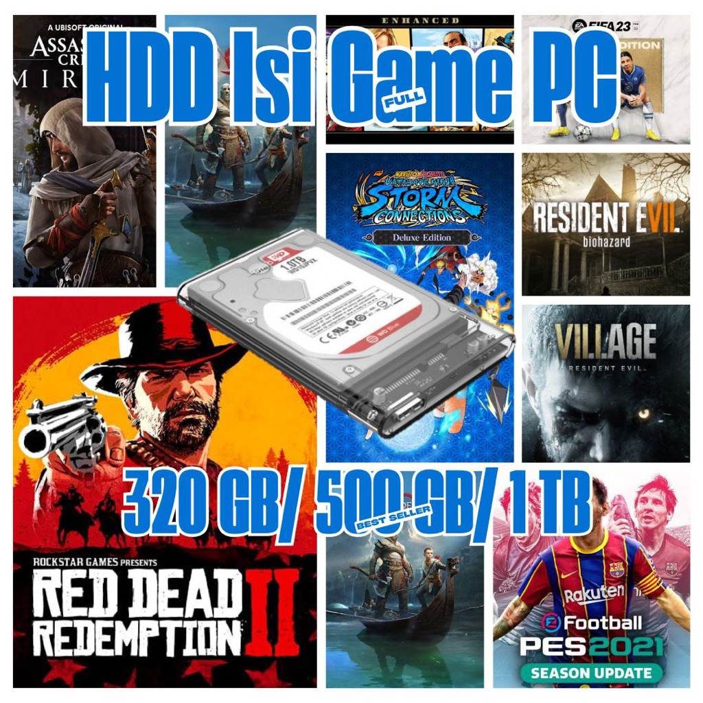 Jual HDD Eksternal / Internal Isi Game 320 GB, 500 GB, 1 TB ( Bisa ...
