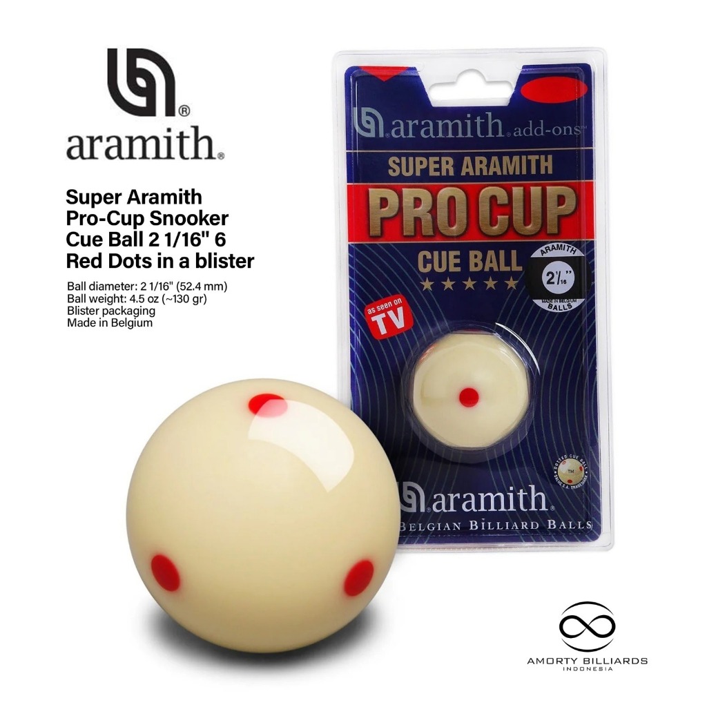 Jual Super Aramith Pro Cup Snooker Cue Ball - Pointer | Shopee Indonesia