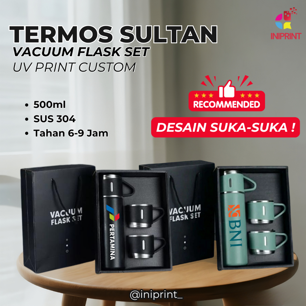 Jual TANPA MINIMAL ORDER FREE 2 CANGKIR- Termos Sultan Vacuum Flask Set ...