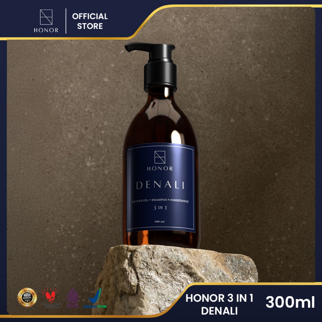 Jual HONOR DENALI 3-in-1 Body Wash - Shower Gel, Shampoo and ...