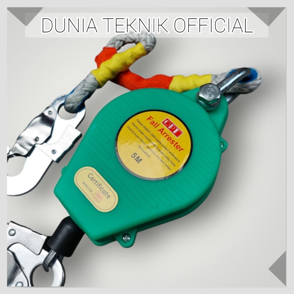 Jual Fall Arrester OPT 5 Meter alat pengaman kerja Retrectable Safe ...