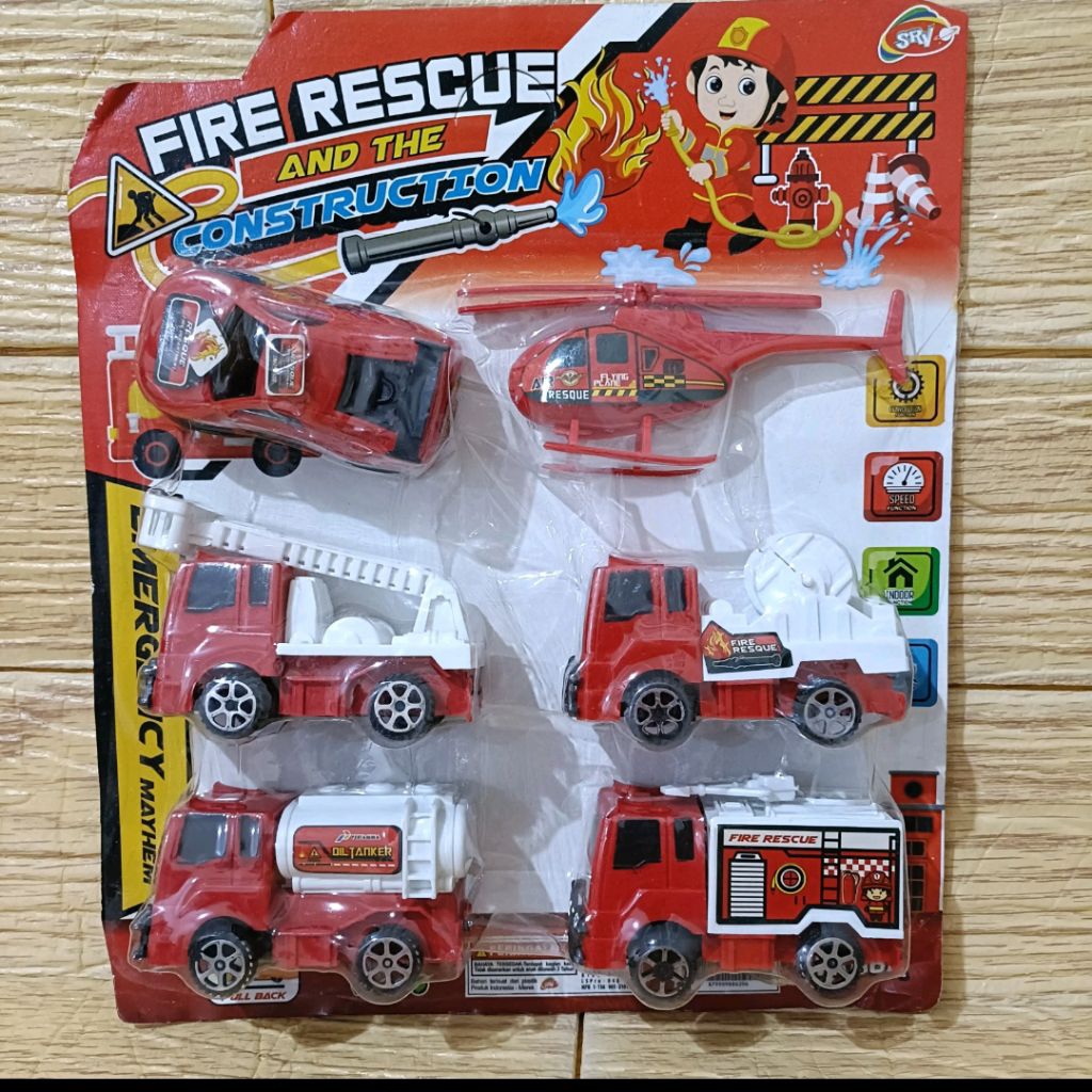 Jual mainan mobil mobilan truk construction truck/ DAMKAR pemadam ...