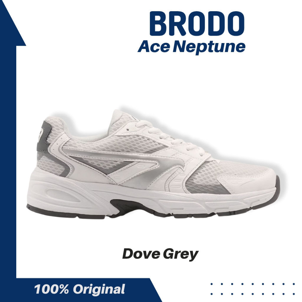 Jual BRODO Ace Neptune Dove Grey Sepatu Sneakers Casual Sport Pria ...