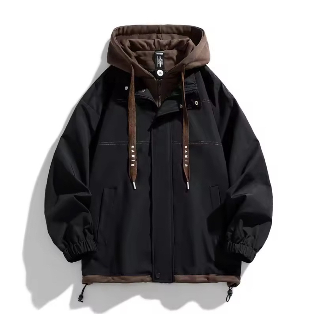 Jual Dan official - jacket parasut taslan hodie katun flice tebal ...