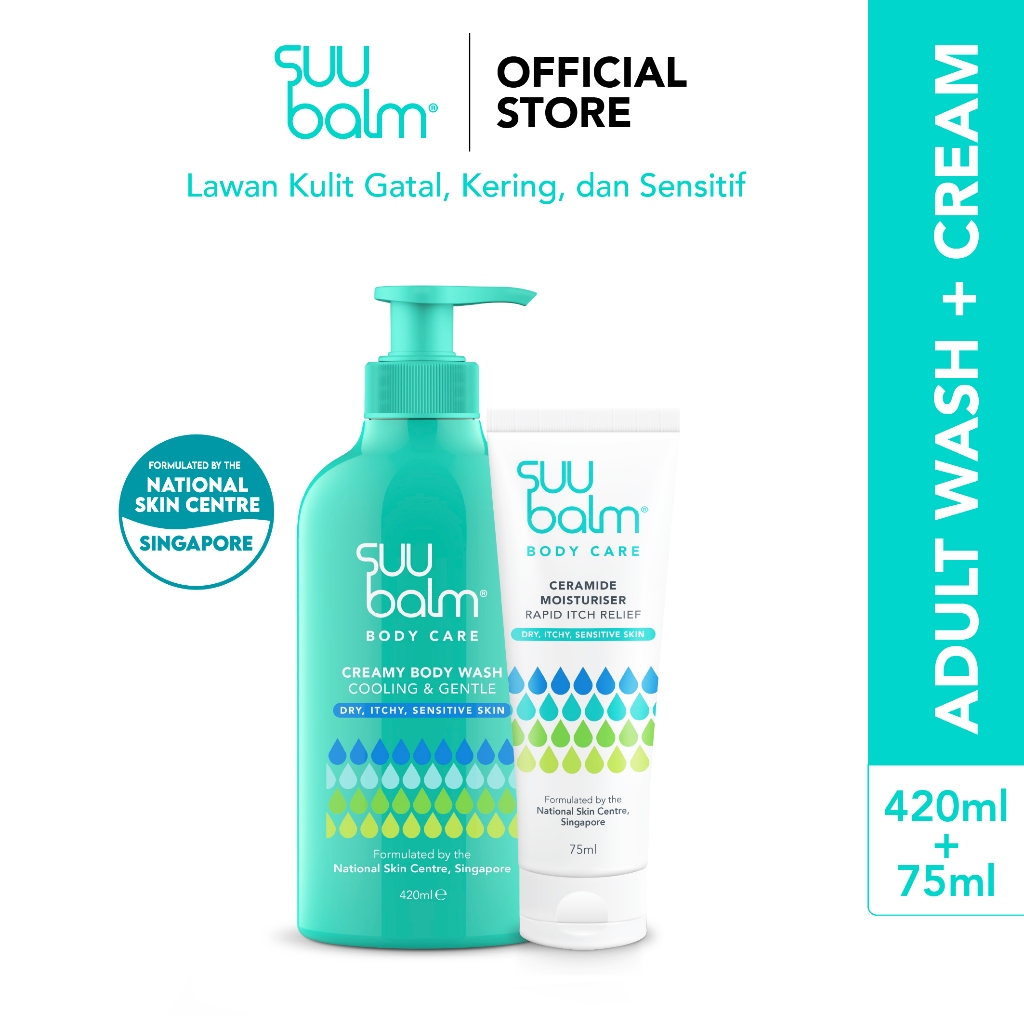 Jual Adult Body Care Pack Suu Balm Body Lotion Moisturizer 75 ml + Body ...