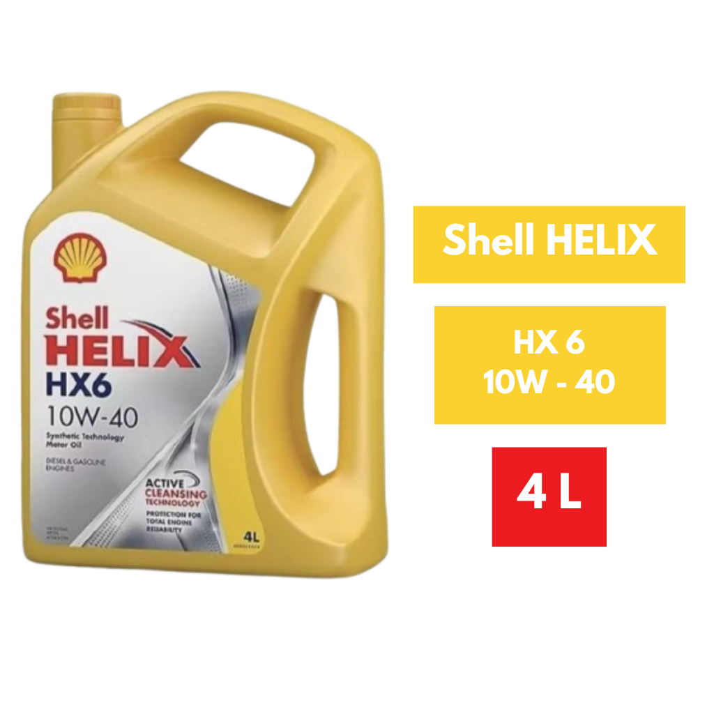 Jual Shell Helix HX6 SAE 10W-40 / Oli Semi Sintetik Mobil Bensin ...