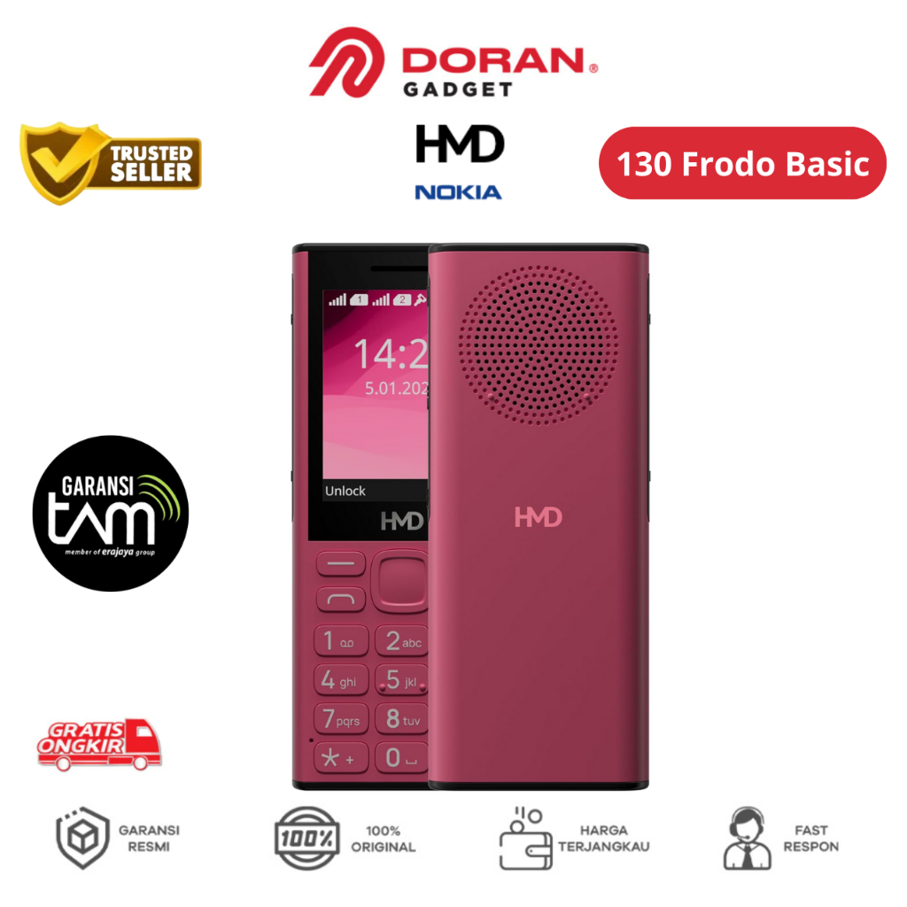 Jual Nokia 130 Music Go big on music with a large speaker & battery ...