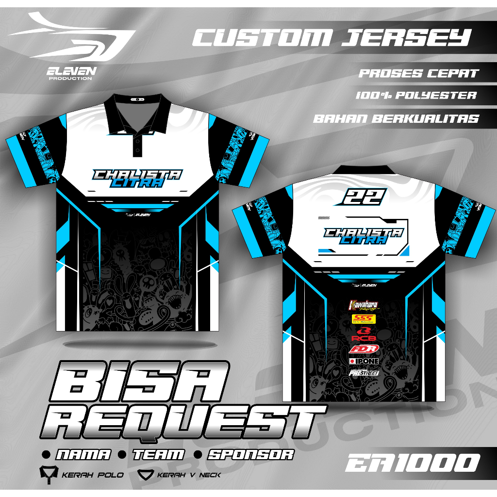 Jual JERSEY RACING kaos baju jersey racing custom full printing jersey ...