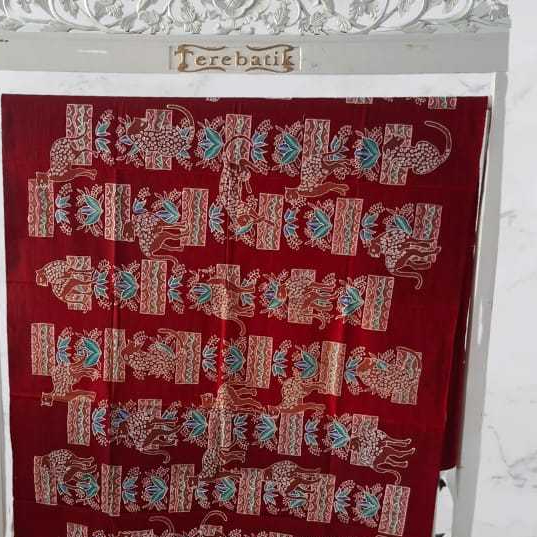 Jual Batik Tulis Motif Macan & Parijoto Warna Burgundy Kode 10 | Shopee ...
