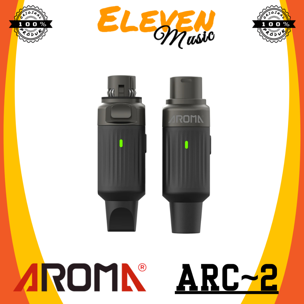 Jual AROMA ARC2 Wireless Microphone System 7 Channels XLR Plug Mic ...