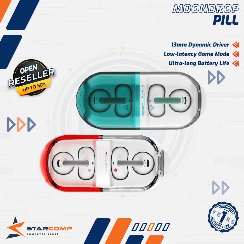 Jual Moondrop Pill OWS Earbuds Bluetooth 6.0 Noise Reduction | Shopee ...