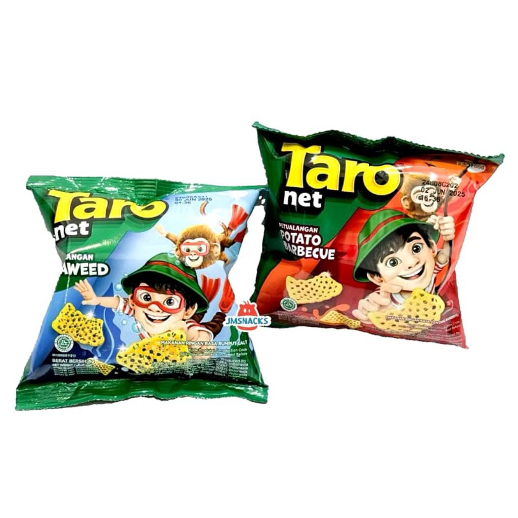 Jual TARO NET POTATO BARBEQUE RUMPUT LAUT 1 RENCENG ISI 10 PCS | Shopee ...