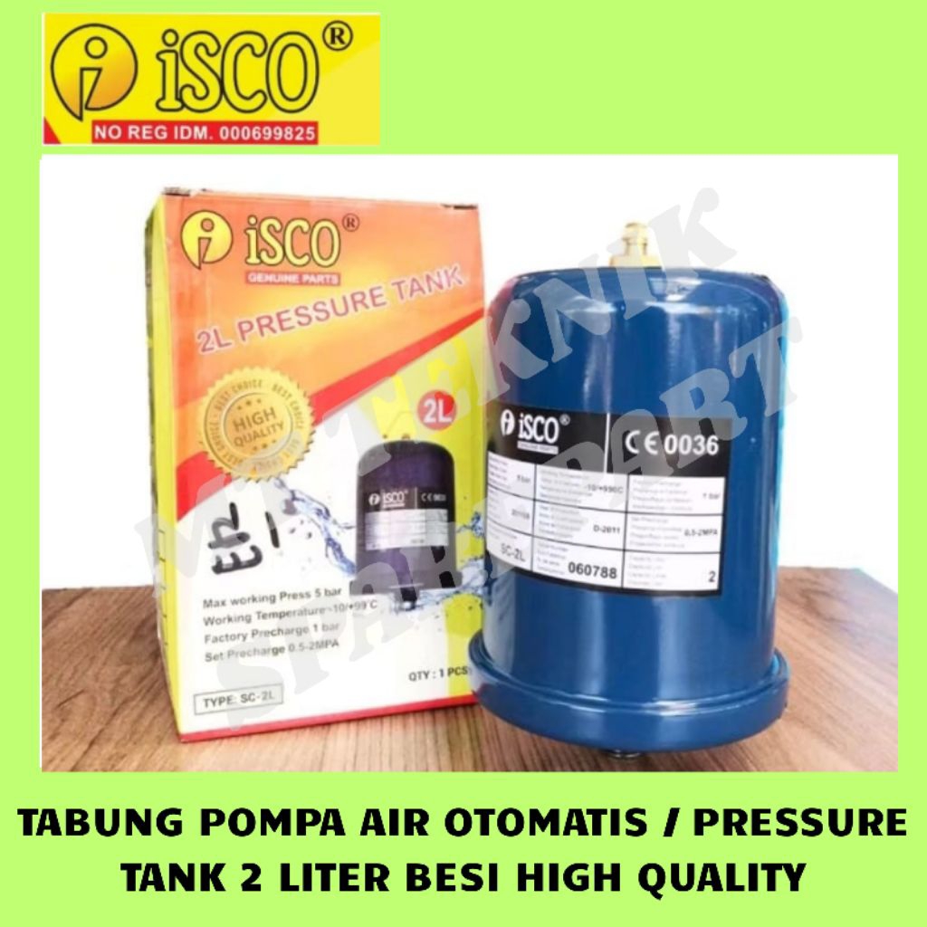 Jual TABUNG OTOMATIS POMPA AIR / PRESSURE TANK 2 LITER BESI HIGH ...