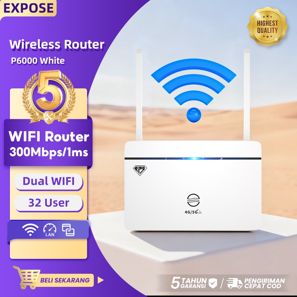 Jual Router WIFI 4G/5G all operator mifi modified 300mbps P6000+router ...