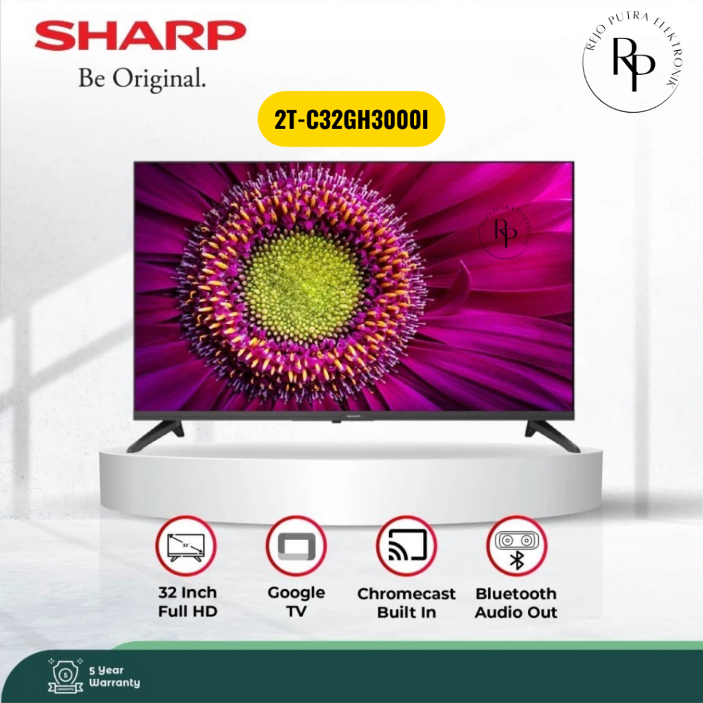 Jual SHARP TV LED 32 INCH 2T-C32GH3000I SMART GOOGLE TV FRAMELESS WIFI ...