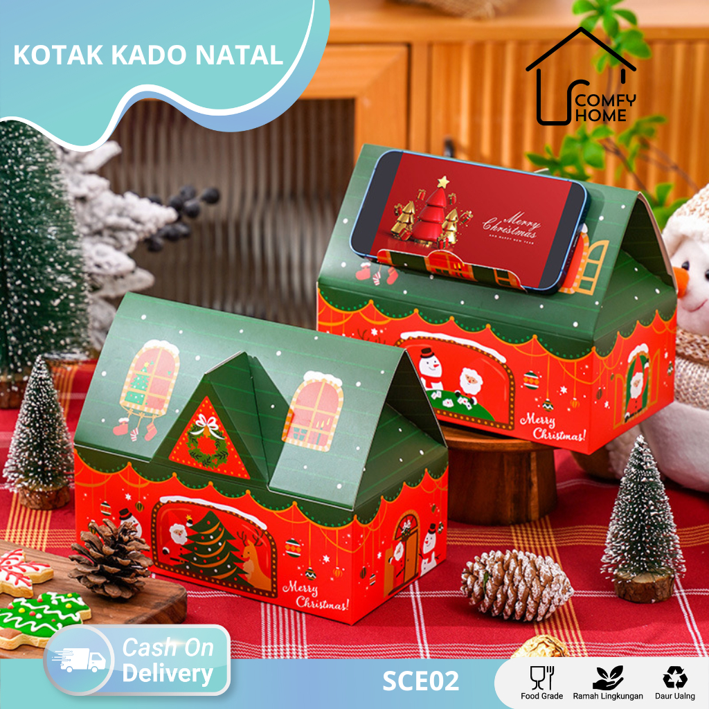 Jual Gift Box Christmas / Kotak Kado Natal / Box Natal Cookies ...