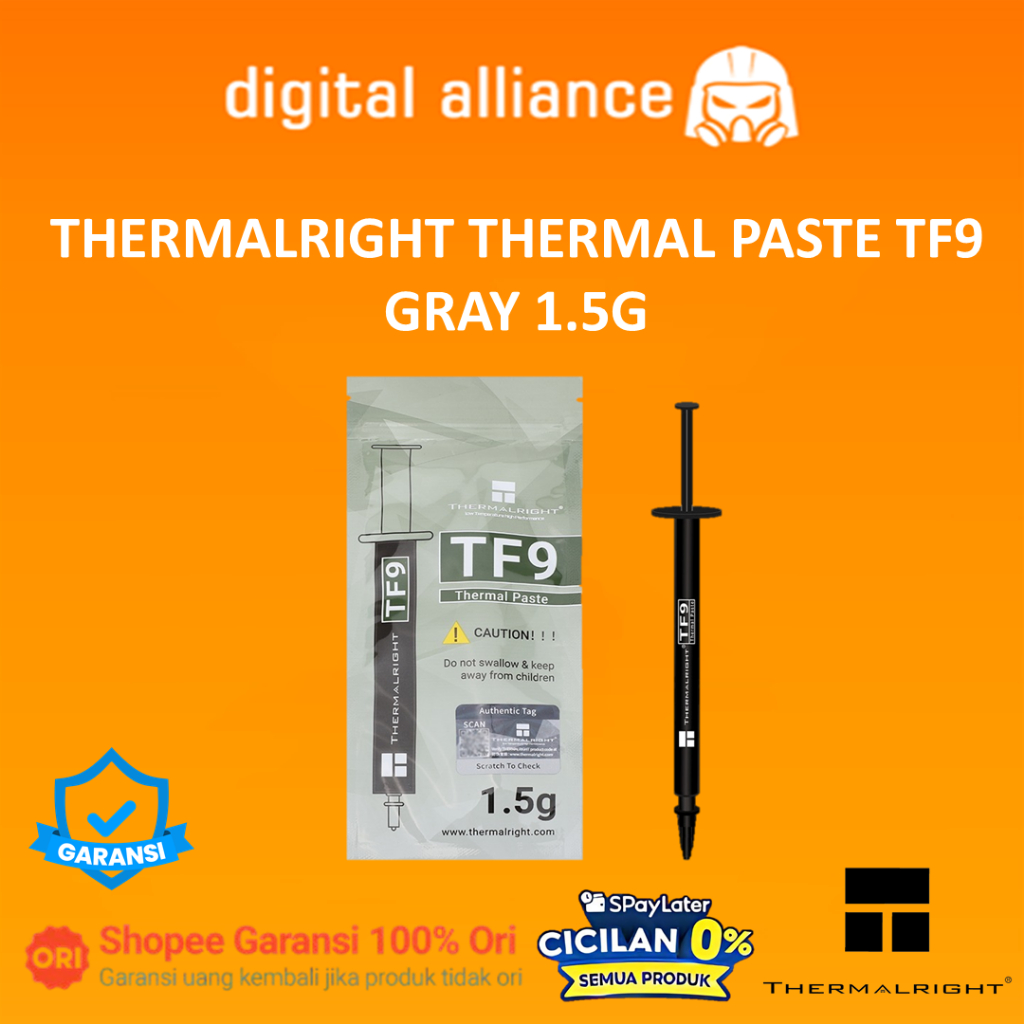 Jual THERMALRIGHT THERMAL PASTE TF9 GRAY 1.5G | Shopee Indonesia