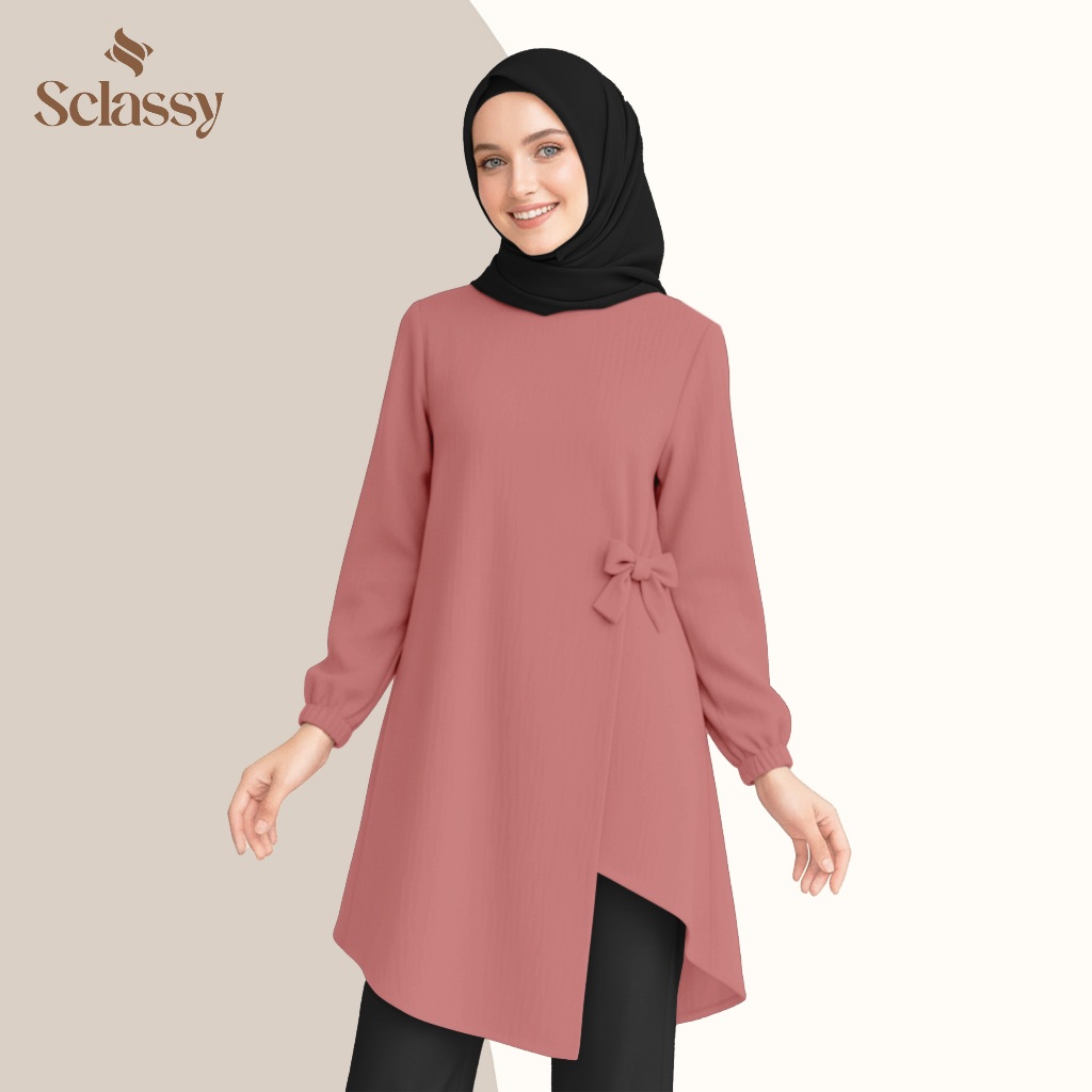 Jual SCLASSY - Tunik Hijab Crinkle Airflow Muslimah | Shopee Indonesia