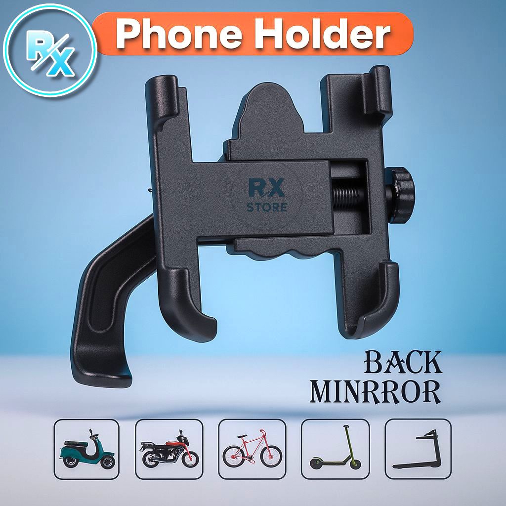Jual Holder Motor Besi HM20 SPION Phone Holder Besi Motor Alumunium ...