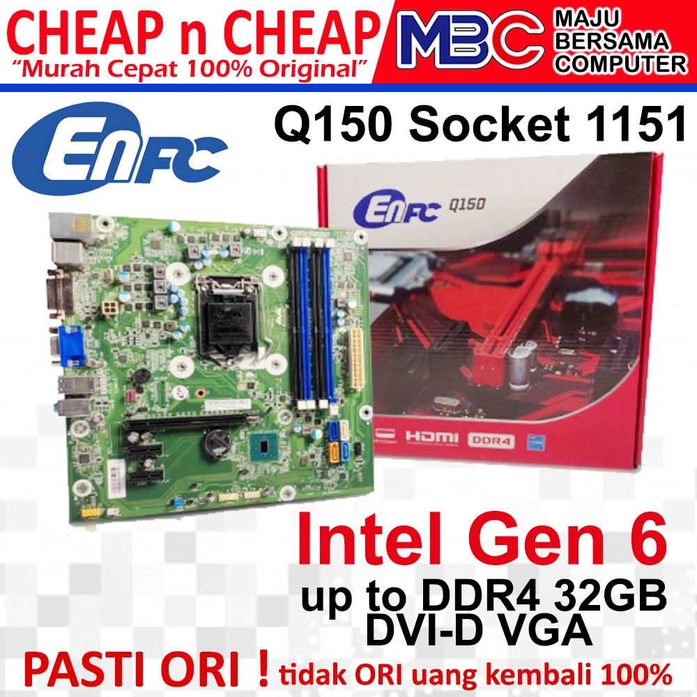 Jual ENPC Q150 Intel Gen 6 Socket 1151 - Motherboard VenomRX Intel Gen ...