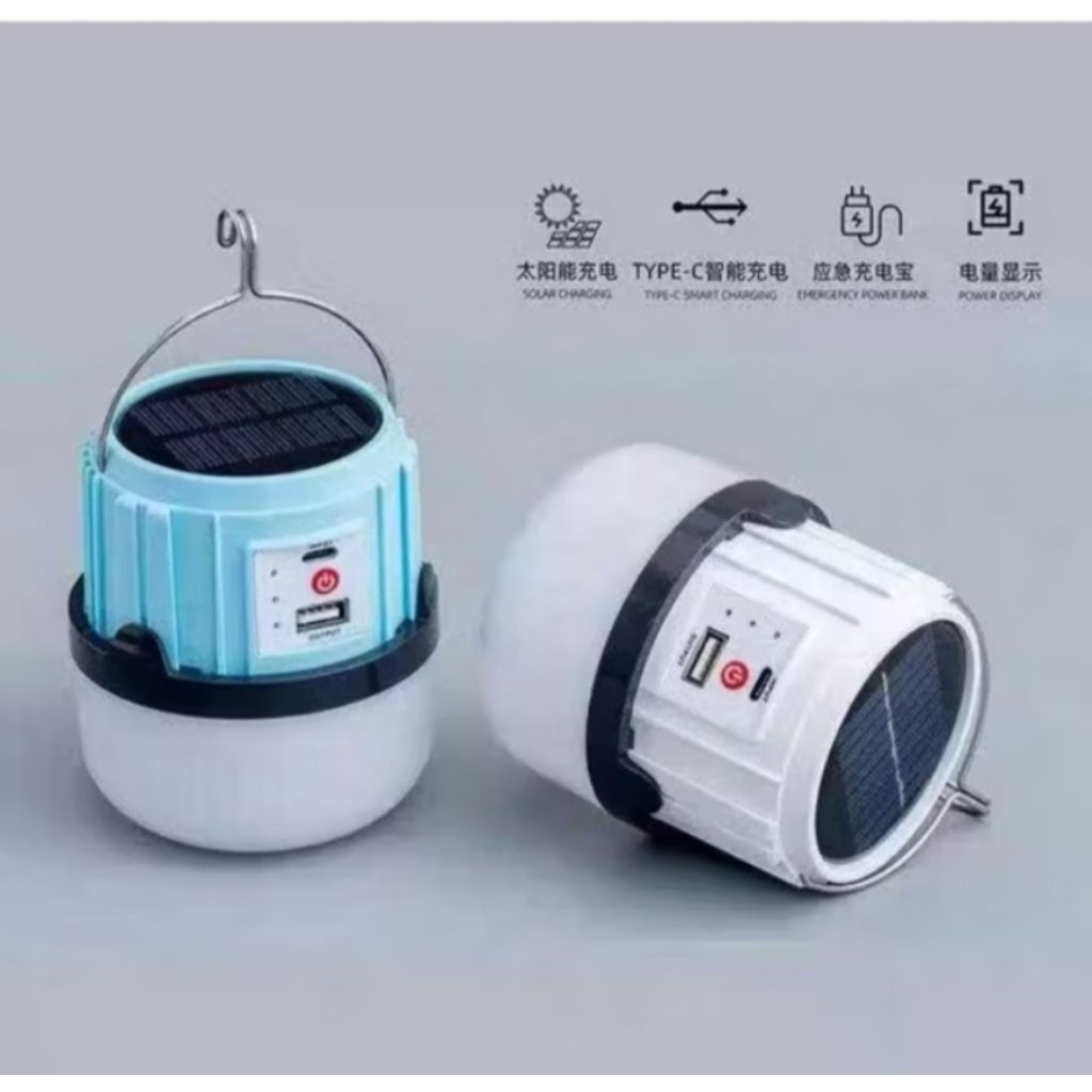 Jual Lampu Emergency Solar Bohlam Lampu Tarik Portable Type C ...