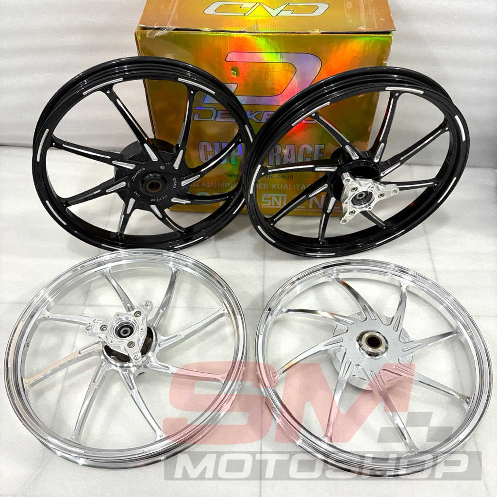 Jual VELG/PELAK RACING DELKEVIC M8 RING 17 STAR CNC 160x17 AEROX MODEL ...