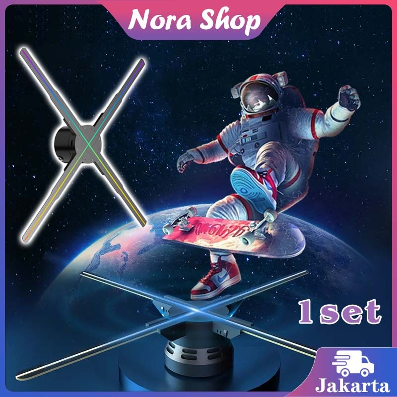 Jual LED Holographic Fan Proyeksi / Iklan Video Animasi 3 Dimensi ...