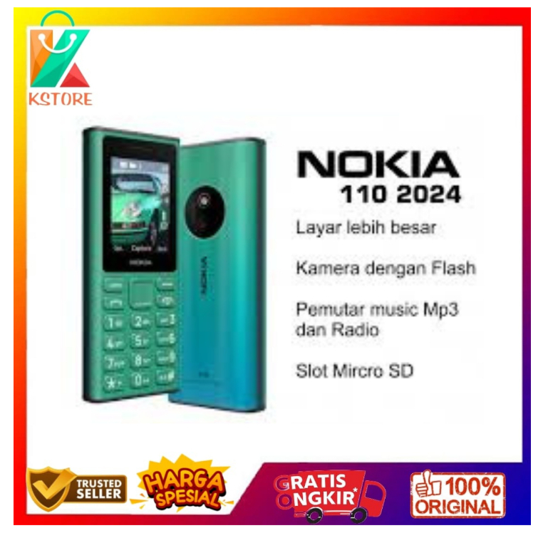 Jual NOKIA 110 2024 VOX NEW GARANSI RESMI | Shopee Indonesia