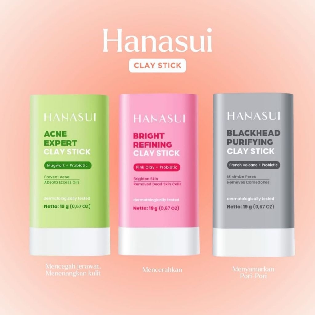 Jual Hanasui Clay Stick Mask | Shopee Indonesia