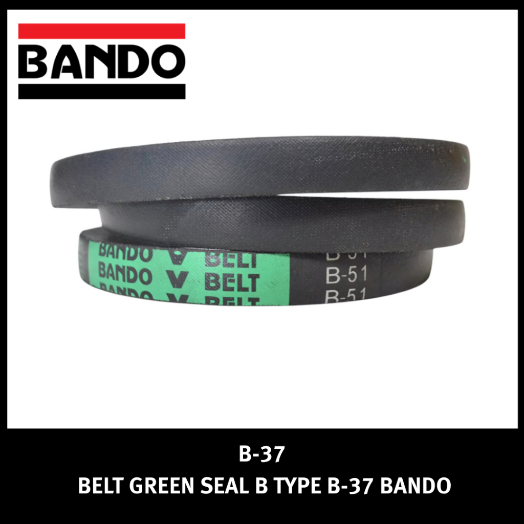 Jual VANBELT B-37 BANDO BELT GREEN SEAL B TYPE B37 FANBELT VBELT TALI ...