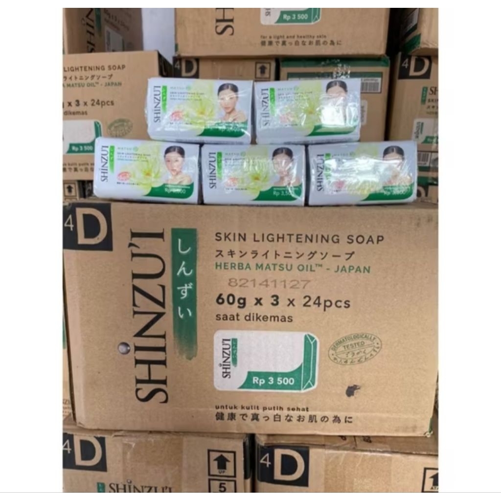Jual (1 karton) sabun shinzui batang 60 gr kemasan terbaru/sabun ...