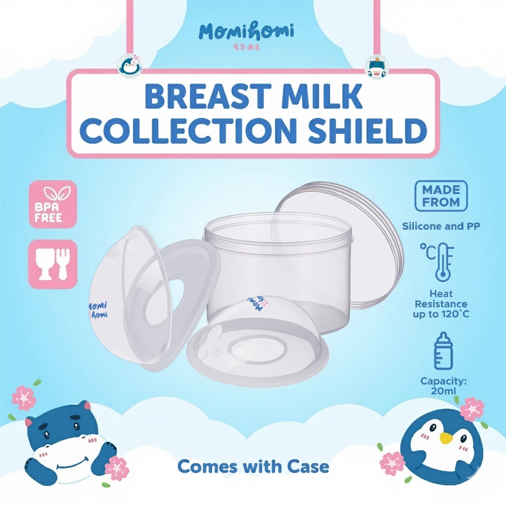 Jual {SILIKON LEBIH KUAT TEBAL} MOMI HOMI Breast Milk Collection Shell ...