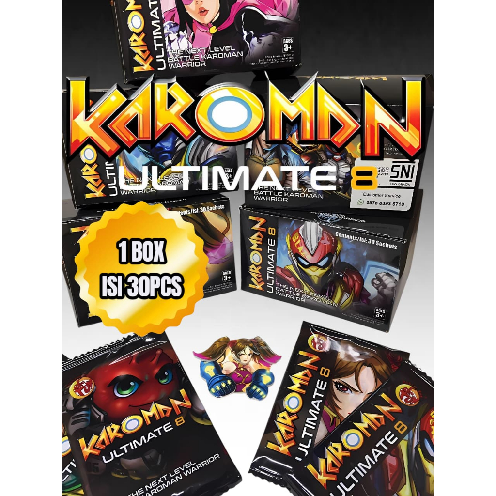 Jual 1 BOX ISI 30PCS Karoman ultimate 8/puzzle karoman terbaru/karoman ...