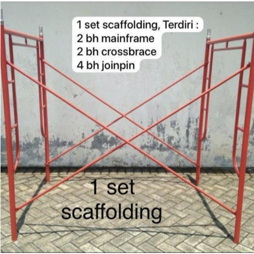Jual Scalfolding 1.9 Meter - 1 Set Scaffolding Termasuk 2 Mainframe 4 ...