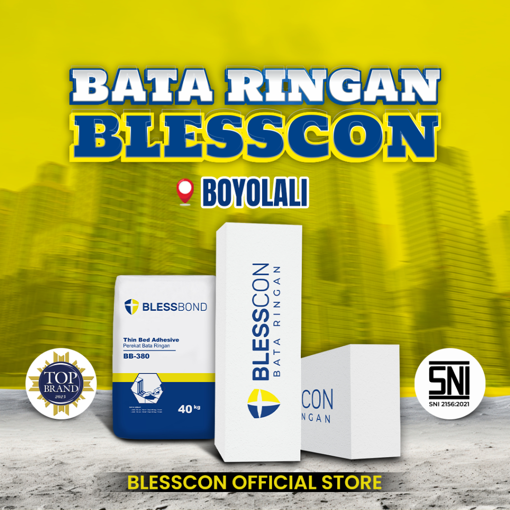 Jual BATA RINGAN / HEBEL BLESSCON SNI 1 DO (11,52m3) - BOYOLALI ...