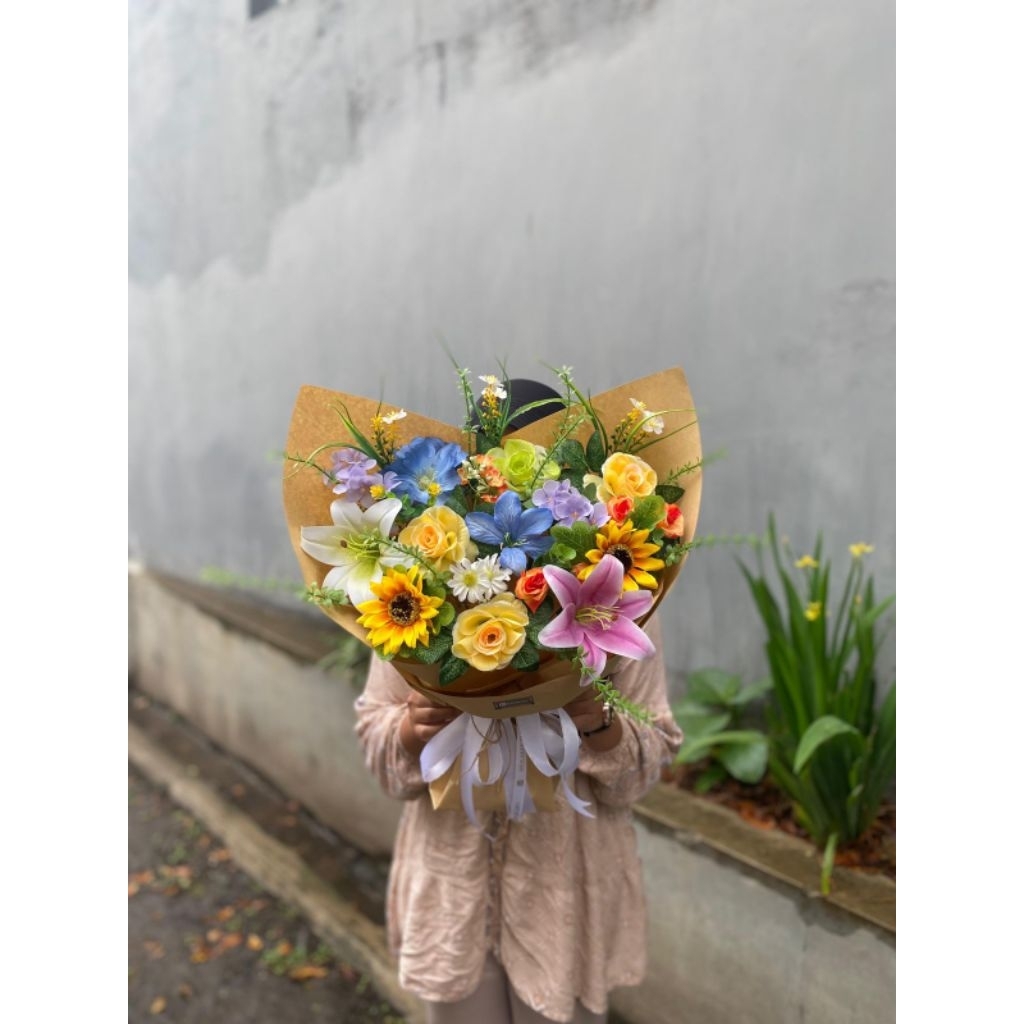 Jual (READY INSTANT) BUKET BUNGA THUMBELINA MEDIUM & LARGE | Bucket Wisuda Ulangtahun Anniv ...