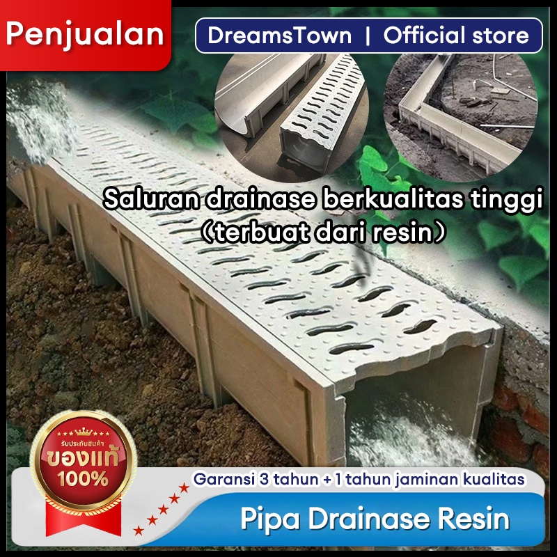 Jual Pipa Drainase U Bentuk Resin Komposit untuk Air Pipa Bawah Tanah ...