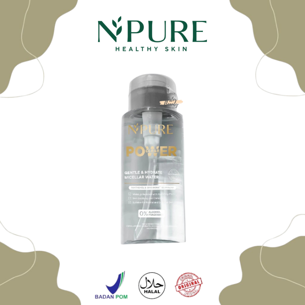 Jual SisterBeauty - Npure Gentle & Hydrate Micellar Water 300ml 100ml ...